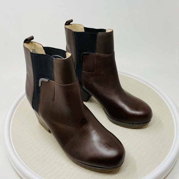 Jambu | Shoes | Jambu Summit Ankle Clog Boots 95 Brown Leather Comfort ...